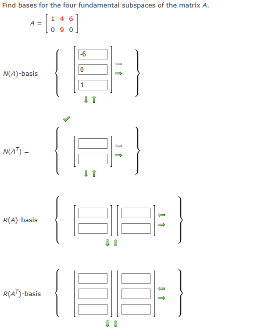 Solved Find bases for the four fundamental subspaces of the | Chegg.com