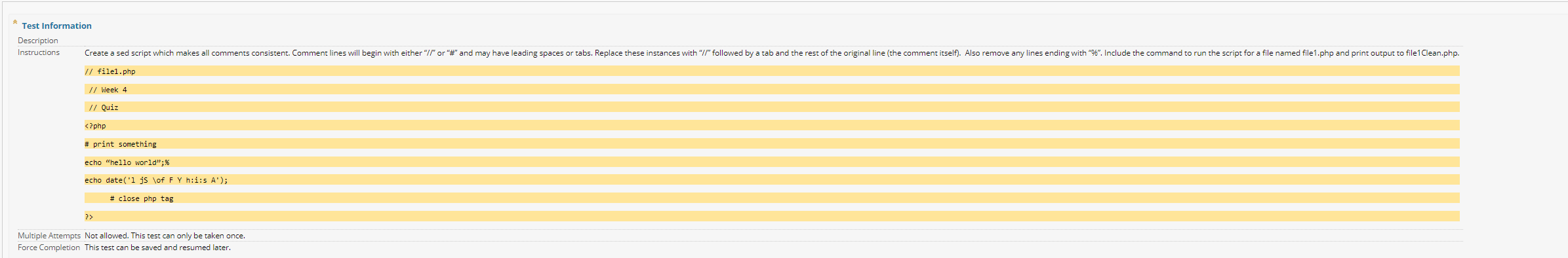 Need Help With Question 2 And 3 Sed And Bash 