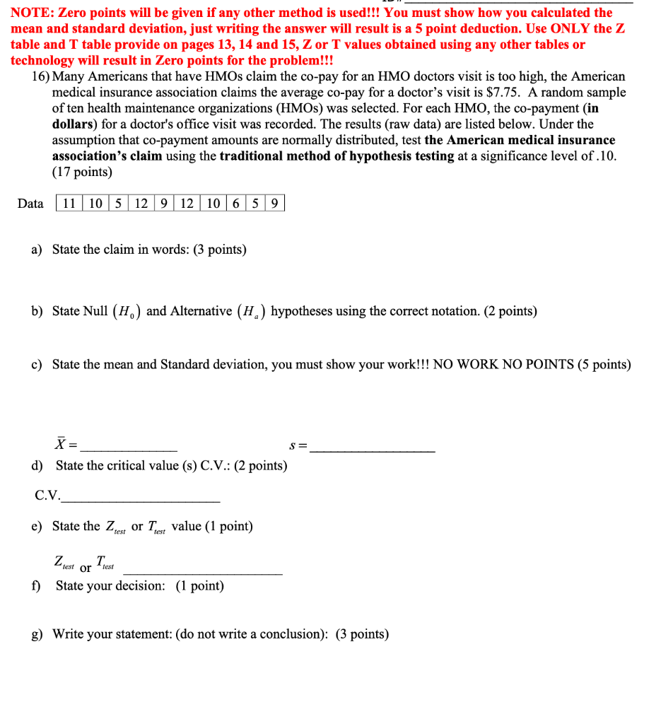 Solved NOTE: Zero points will be given if any other method | Chegg.com