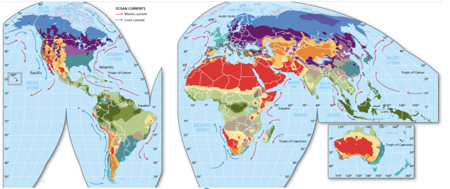 Solved Part B - Biomes of Dry and Microthermal Climates | Chegg.com