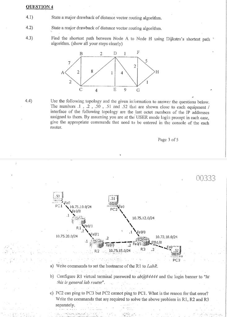 Solved QUESTION 4 4.1) State a major drawback of distance | Chegg.com