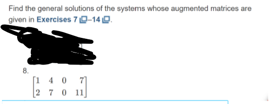 Solved Find the general solutions of the systems whose | Chegg.com