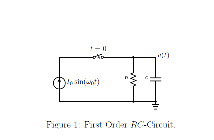 Solved 4. Consider an RC circuit driven by a sinusoidal | Chegg.com