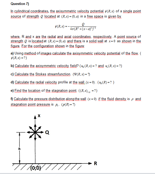 Question 7) In cylindrical coordinates, the | Chegg.com