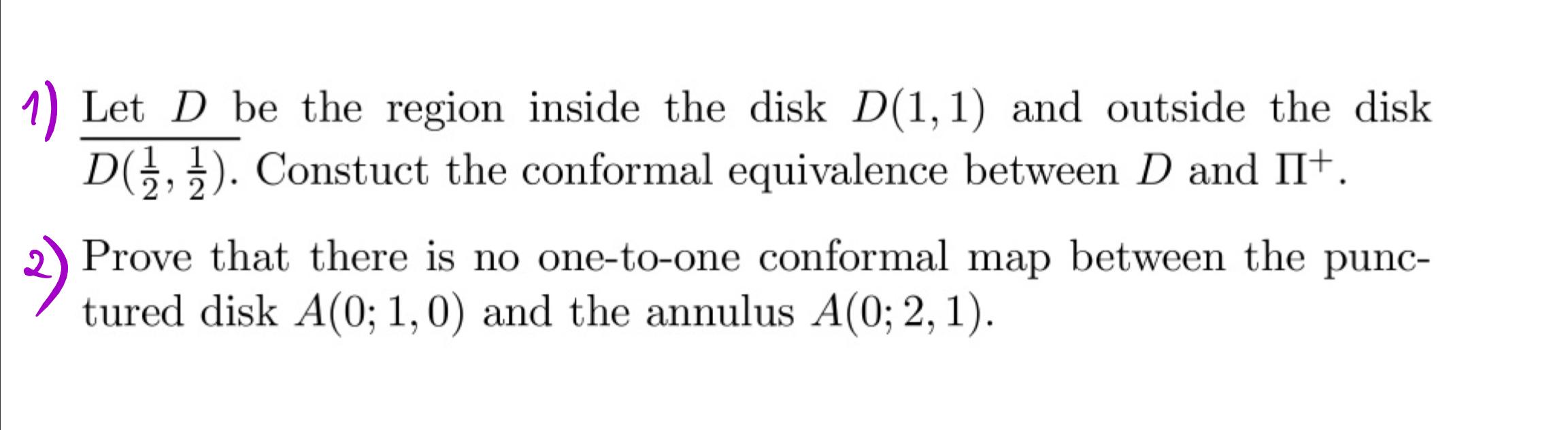 Solved Please, need some help with this Complex Analysis | Chegg.com