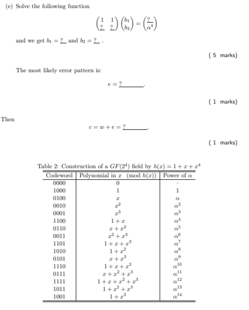 For A 3 Error Correcting 15 9 Reed Solomon Code