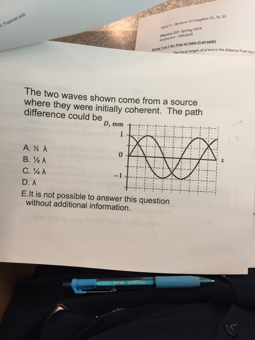 Solved of Chapters 31, 32, 33 Ouia 2 213- Spring 2018 or- | Chegg.com
