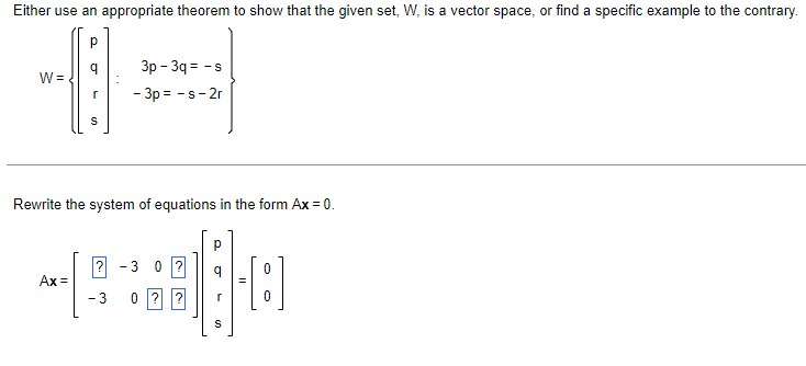Solved Rewrite the system of equations in the form | Chegg.com