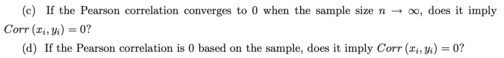 Solved Consider an i.i.d. sample of random vector (x_i, y_i) | Chegg.com