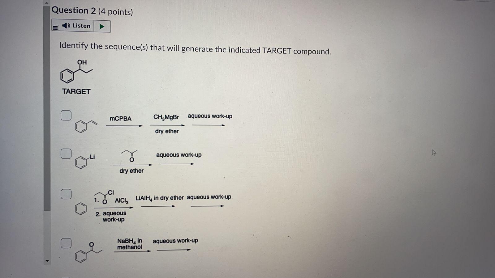 Solved Question 2 (4 points) Listen Identify the sequence(s) | Chegg.com