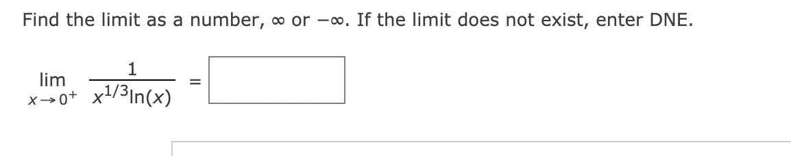 Solved Find the limit as a number, o or -0. If the limit | Chegg.com