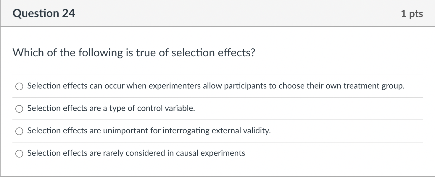 Solved Question 24 1 pts Which of the following is true of | Chegg.com