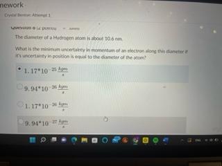 Solved Loreviag e ie proteny = arent The didneter of a | Chegg.com