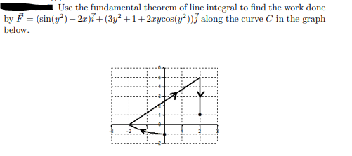 Solved Use the fundamental theorem of line integral to find | Chegg.com