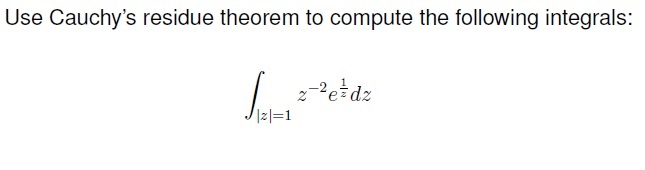 Solved Use Cauchy's residue theorem to compute the following | Chegg.com