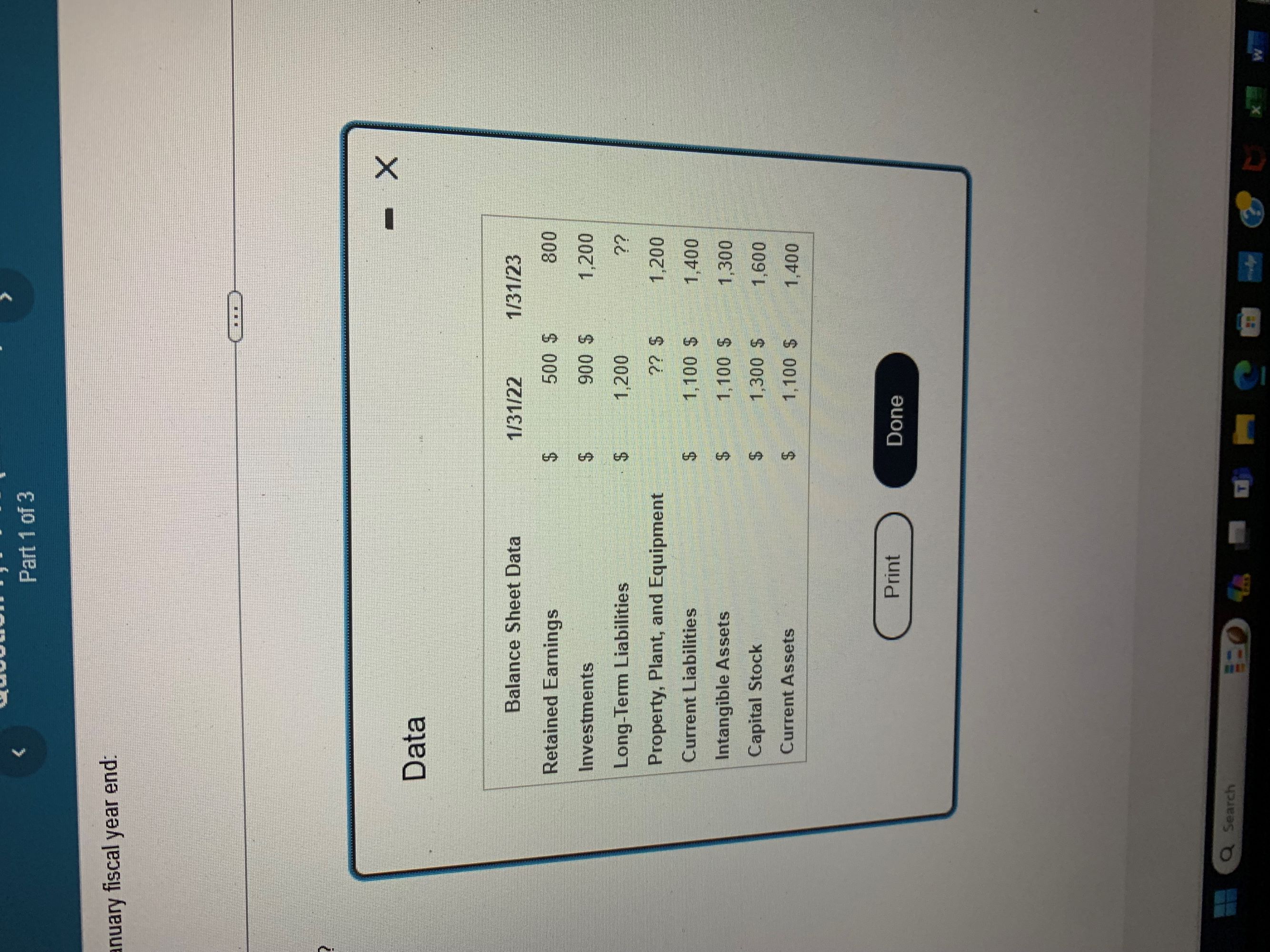 Solved Requirement b. ﻿What was the total of ﻿Property, | Chegg.com