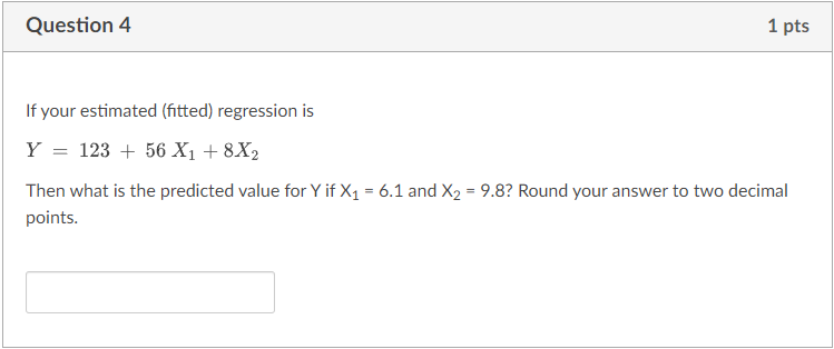 Solved If your estimated (fitted) regression is | Chegg.com