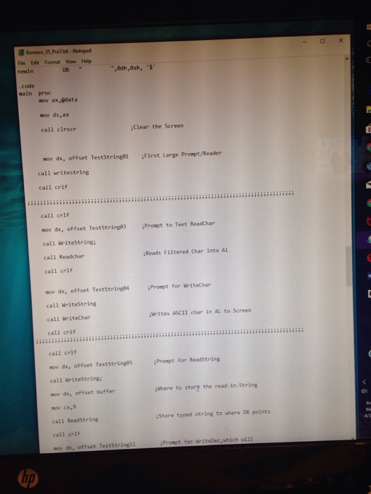 Assembly language program is incomplete need: | Chegg.com