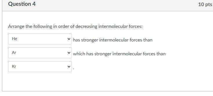 Solved Arrange the following in order of decreasing | Chegg.com