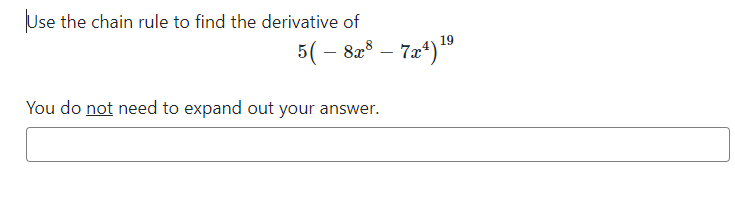 Solved Use the chain rule to find the derivative of | Chegg.com