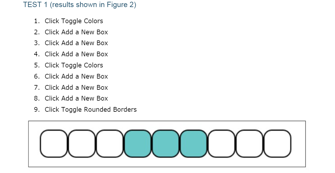 Solved The with id="boxes" contains three boxes. Each | Chegg.com