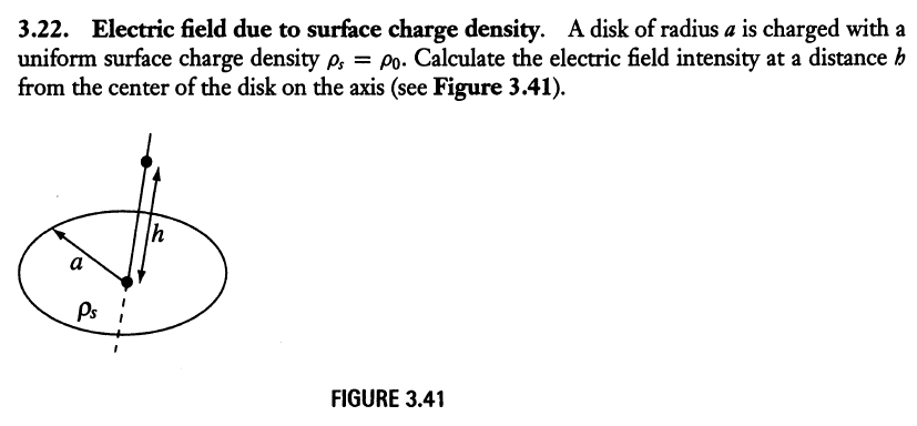 Solved 3.22 Electric field due to surface charge density. A | Chegg.com