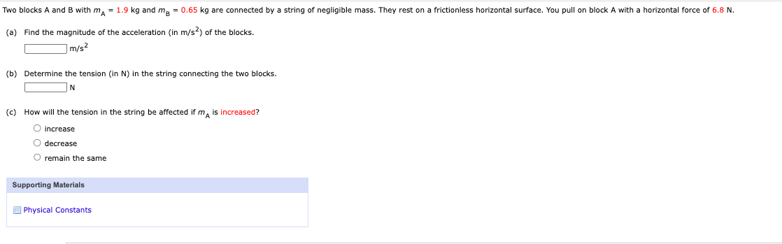 Solved (a) Find the magnitude of the acceleration (in m/s2 ) | Chegg.com