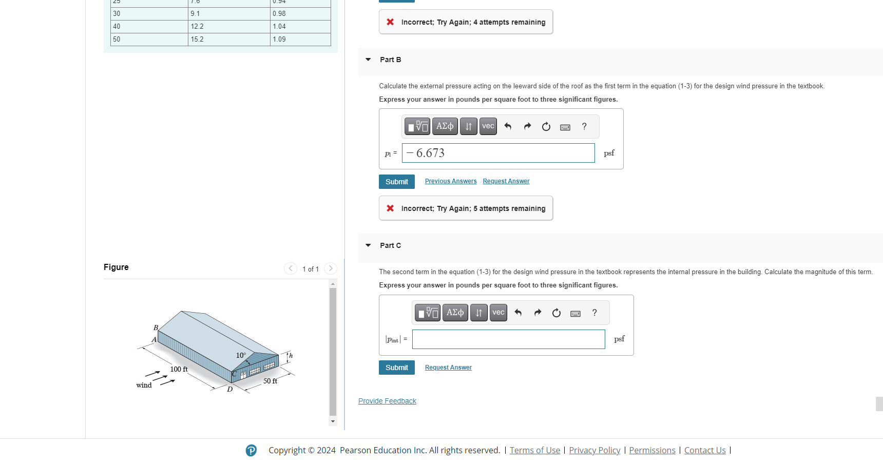 Incorrect; Try Again; 4 ﻿attempts remainingPart | Chegg.com