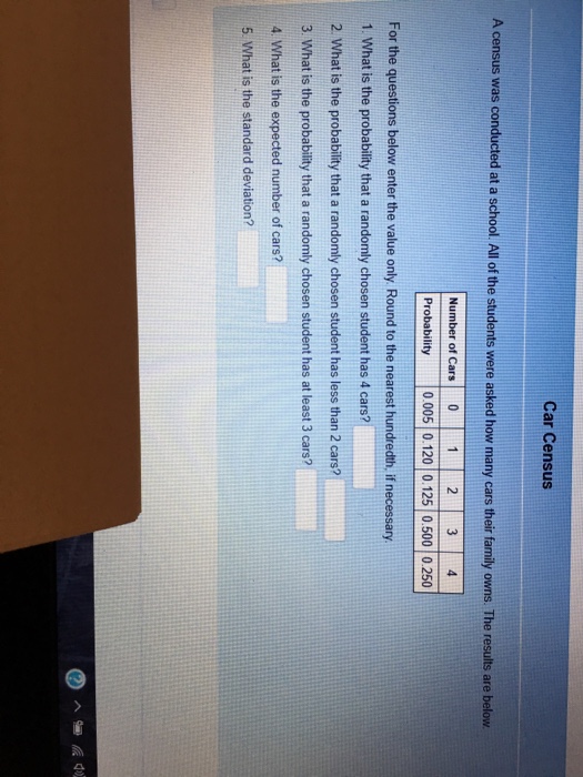 Solved A census was conducted at a school. All of the | Chegg.com