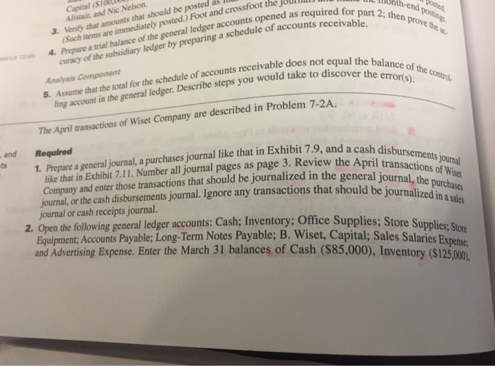 Solved Answer problem 7-3A from Principles of Financial | Chegg.com