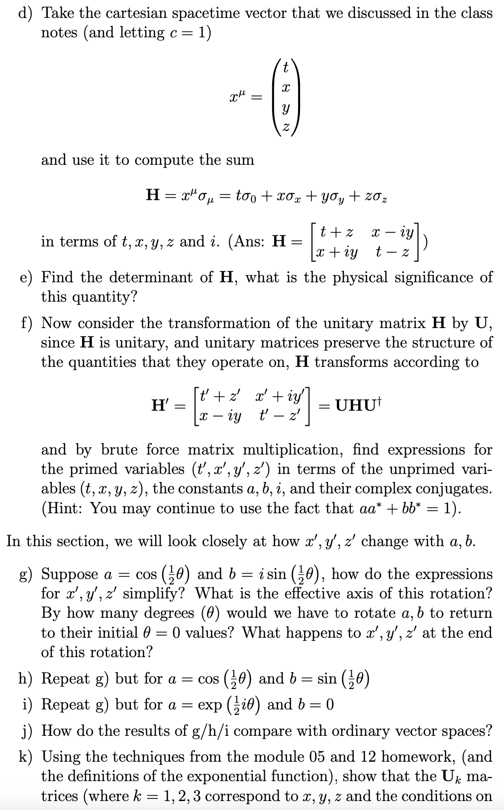 Solved A Different Kind of Algebra In modules 05 and 12, we | Chegg.com