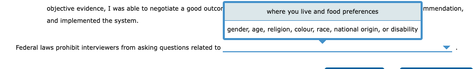 Solved 3. During the Interview During an interview, your | Chegg.com