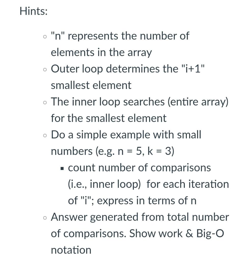 Solved Find the complexity of the function used to find the | Chegg.com