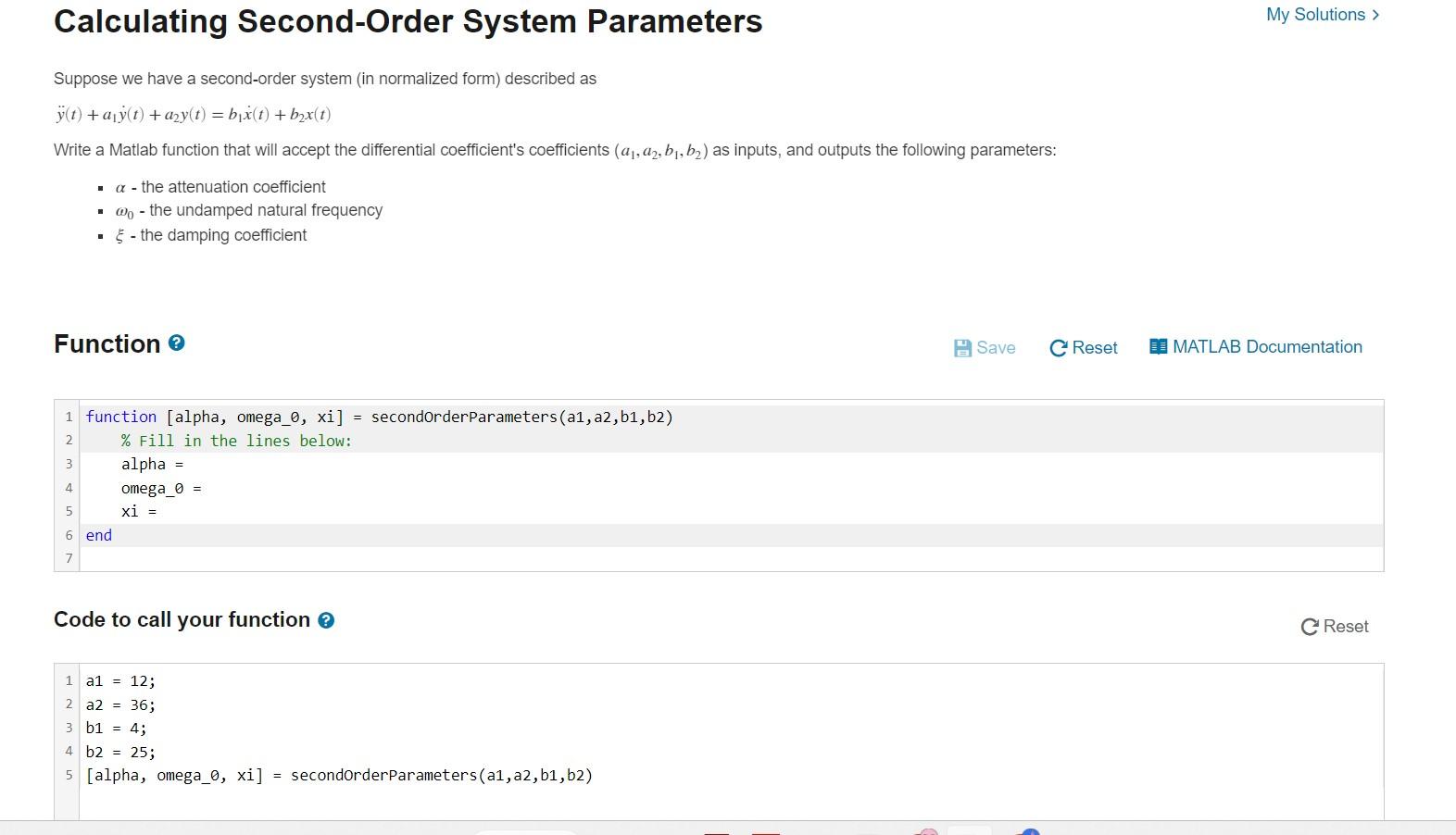 Solved Suppose we have a second-order system (in normalized | Chegg.com