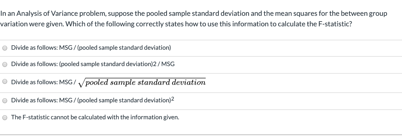 Solved In an Analysis of Variance problem, suppose the | Chegg.com