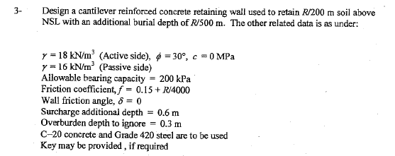 Solved Subject:- Reinforced Concrete Design Question The | Chegg.com