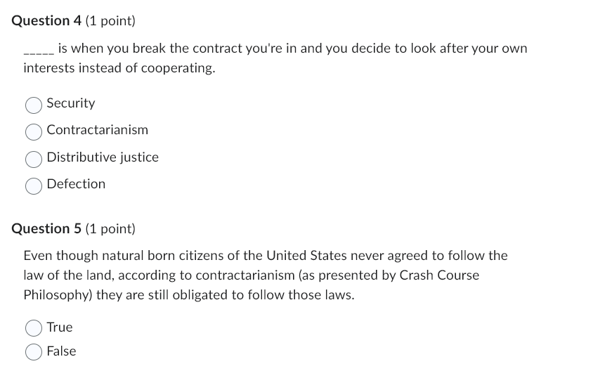 Solved is when you break the contract you're in and you | Chegg.com