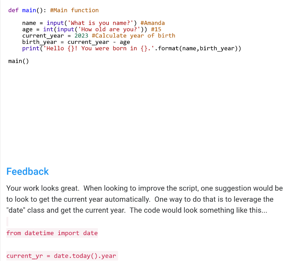 Solved I am having trouble understanding the recommended | Chegg.com