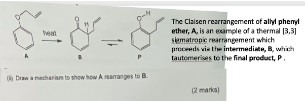 Solved Heat The Claisen Rearrangement Of Allyl Phenyl Ether