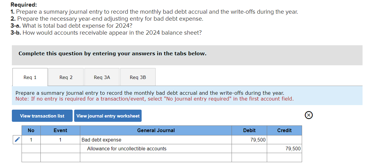 Solved Problem 7-1 (Algo) Uncollectible accounts; allowance | Chegg.com
