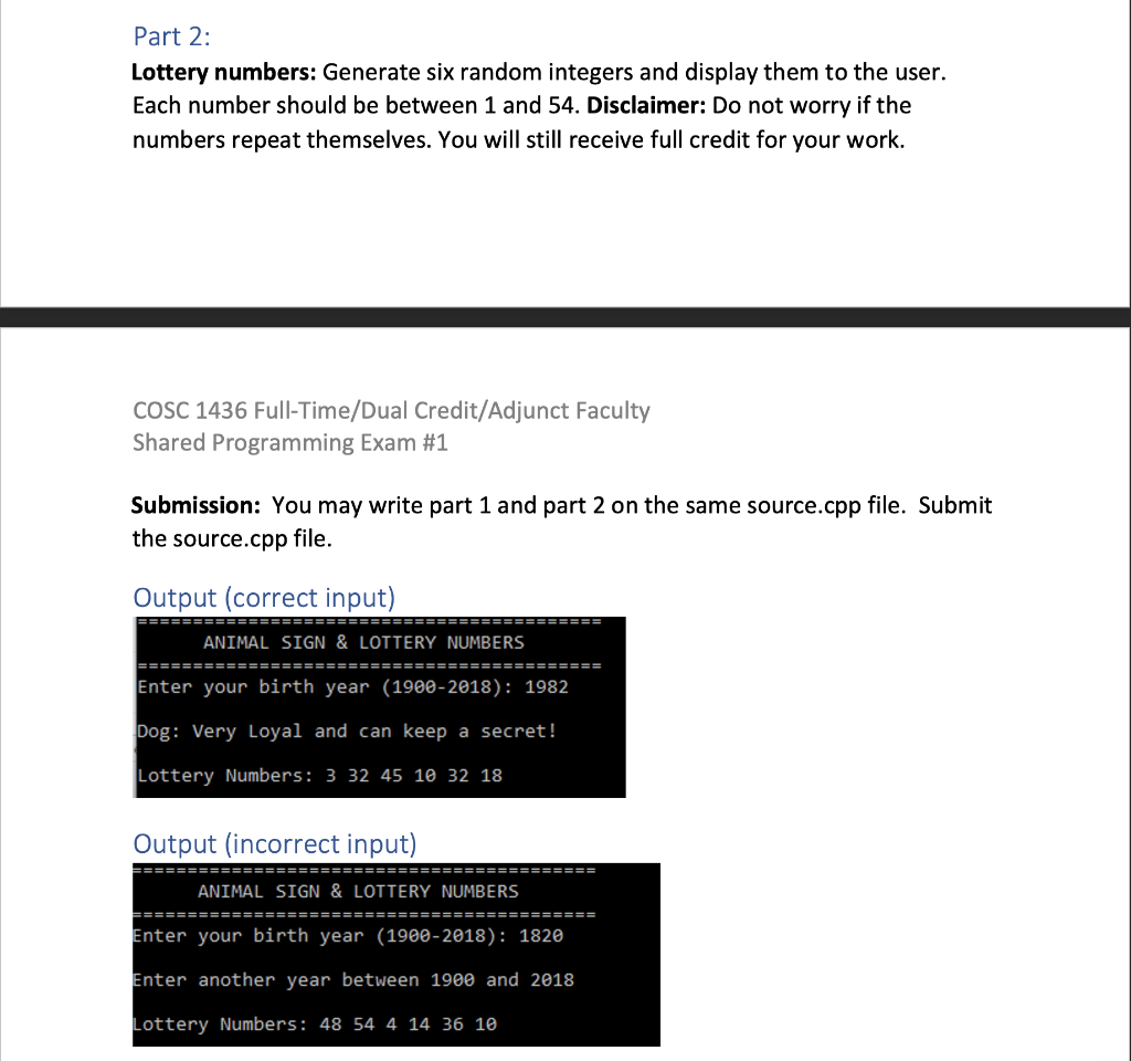 Solved Objective The objective of this exam is to test your | Chegg.com