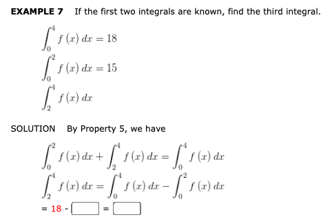 Solved EXAMPLE 7 If the first two integrals are known, find | Chegg.com