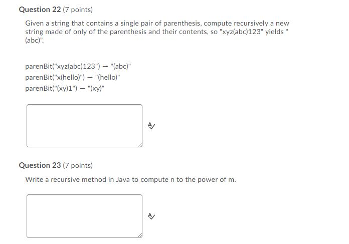 Solved Question 22 (7 points) Given a string that contains a | Chegg.com