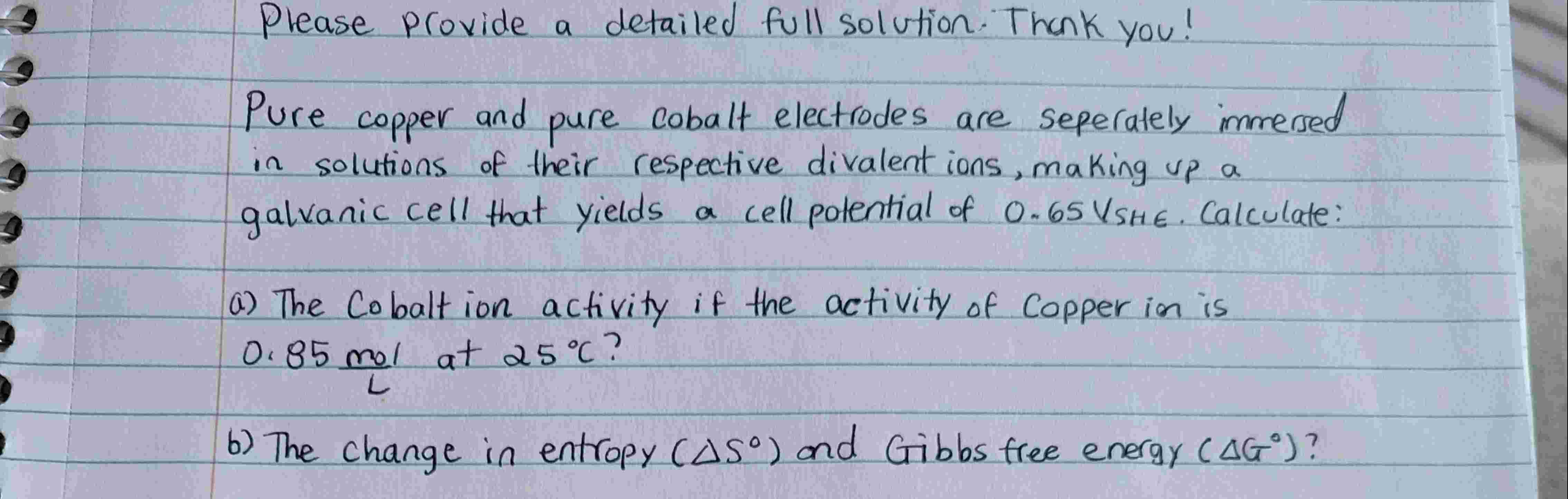 Solved Please provide a detailed full solution. Thank you! | Chegg.com