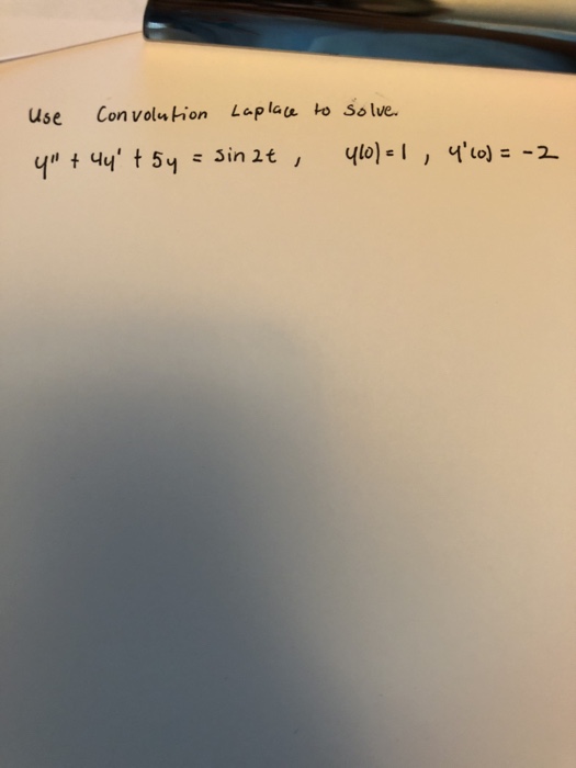 Solved use Convolution Loplau to Solve. | Chegg.com