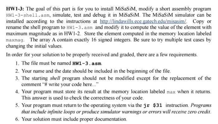Solved HW1-3: The goal of this part is for you to install | Chegg.com