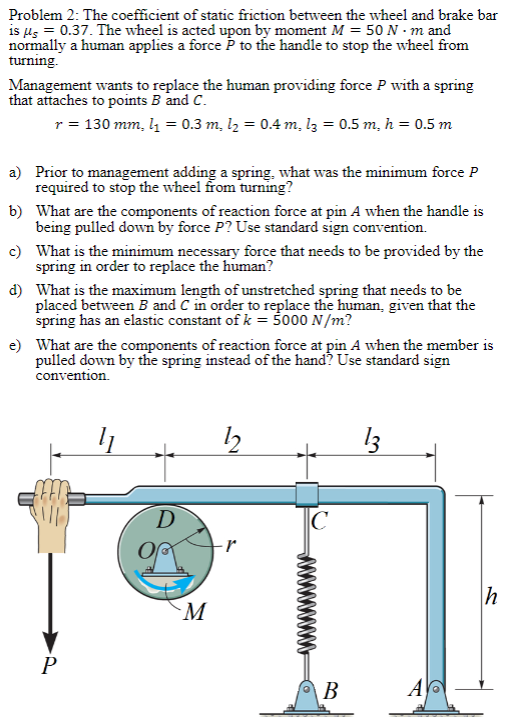Solved Problem 2: The coefficient of static friction between | Chegg.com