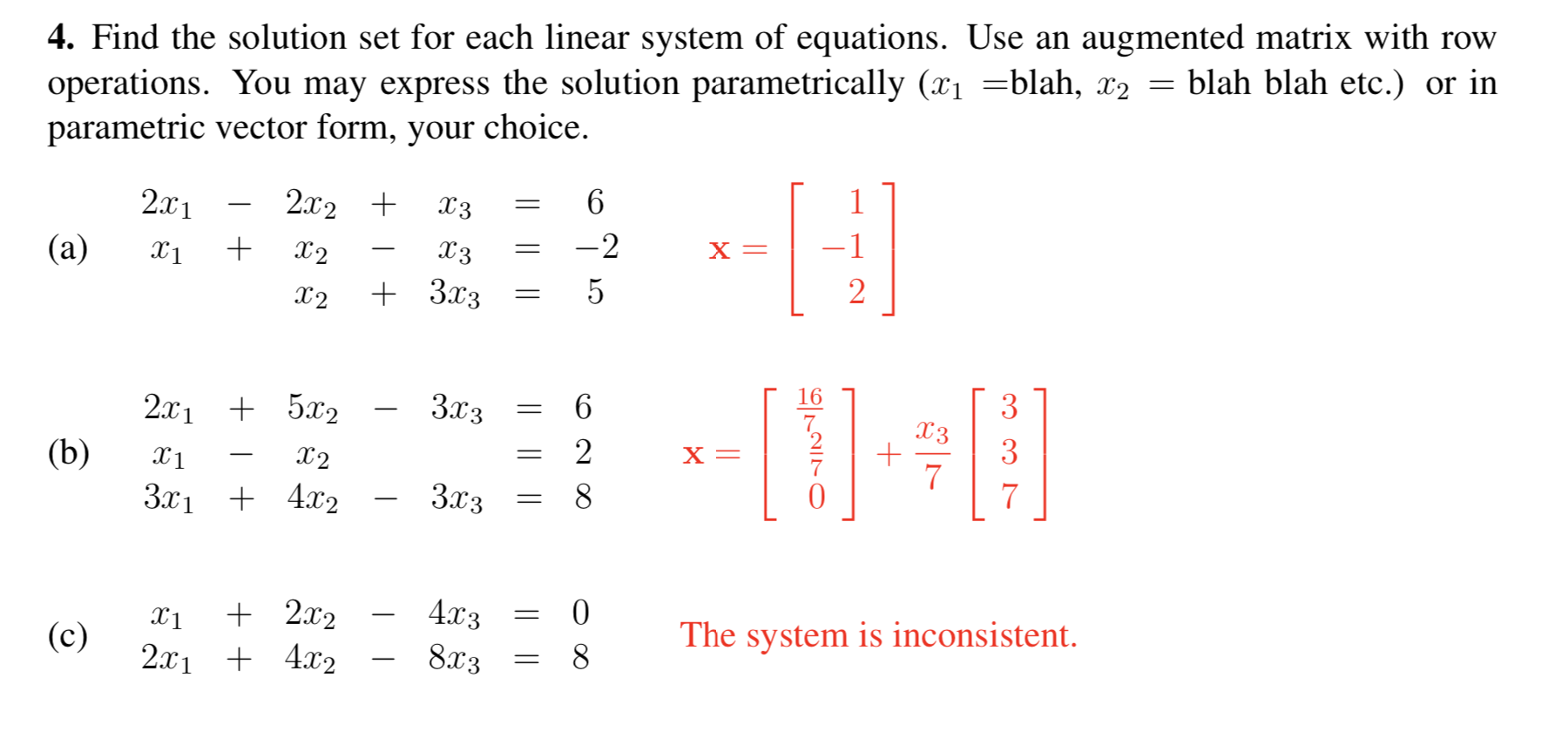 Solution Of Linear Equation Systems With Matrix Operations Dopscience