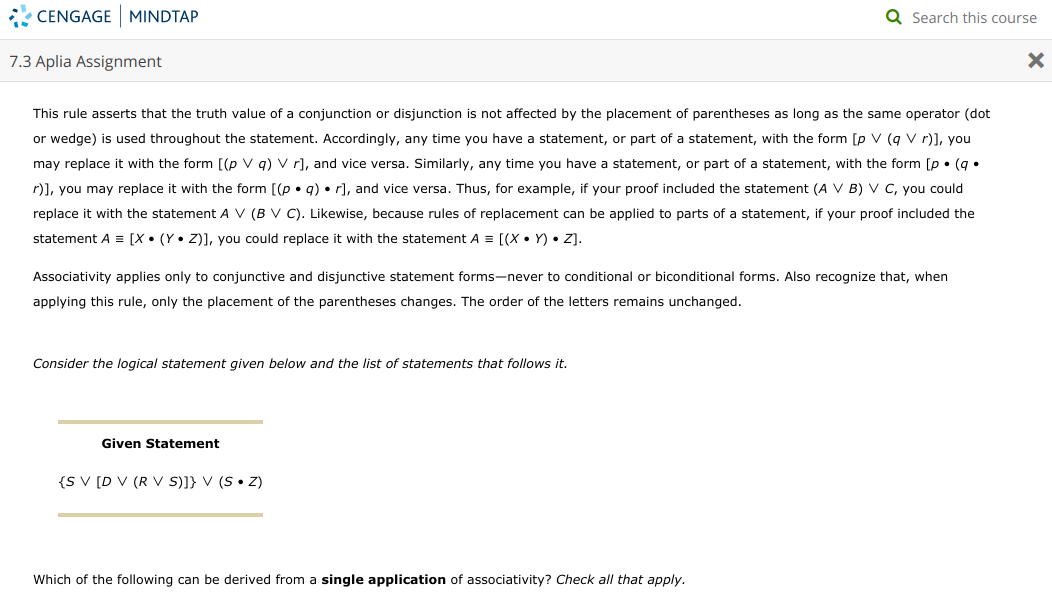 Solved Q Search this course 7.3 Aplia Assignment X Attempts | Chegg.com Solved Q Search this course 7.3 Aplia Assignment X Attempts | Chegg.com