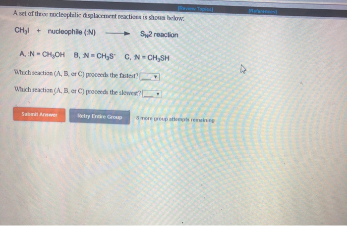 Solved Review Topics) [References] The two reactants shown | Chegg.com